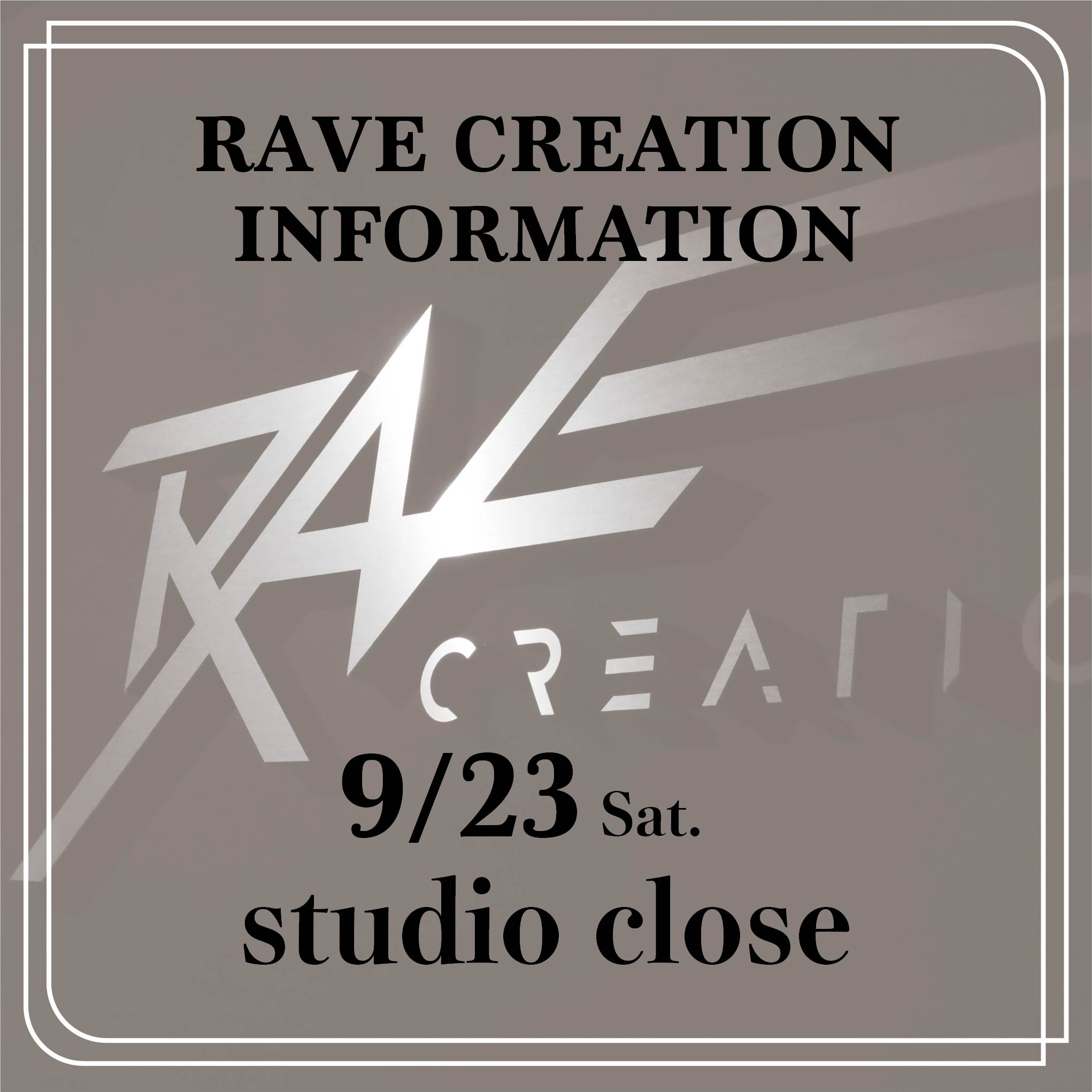 Studio close | 【エリア最安値】名古屋栄のダンススタジオRAVE CREATION（レイブクリエーション）